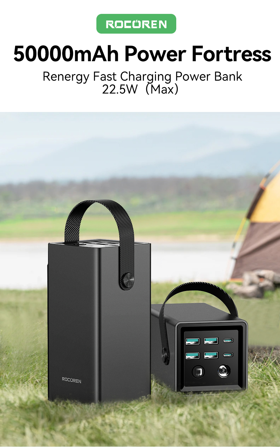 Rocoren 50000mAh 22.5W Power Bank