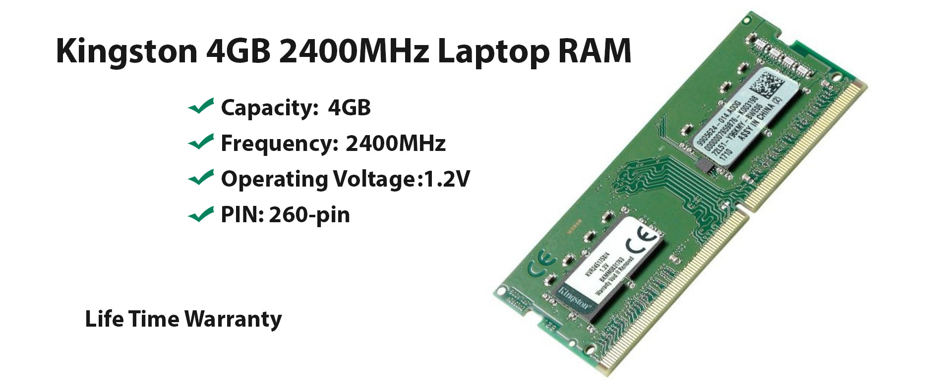 Kingston 4GB 2400MHz Laptop RAM Price In BD PC House
